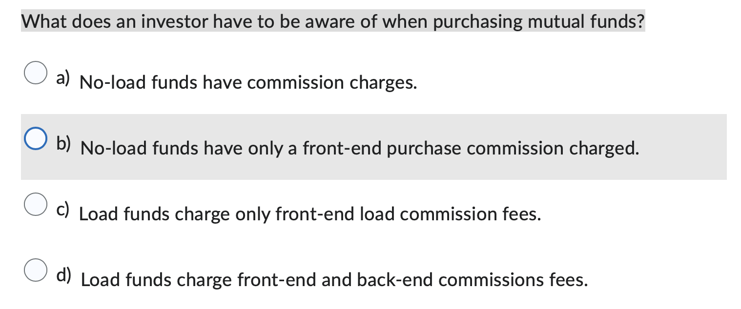 Solved What does an investor have to be aware of when | Chegg.com