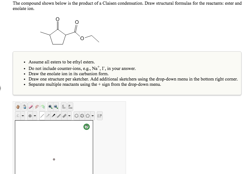 Solved enolate ion. H3CO Assume all esters to be ethyl | Chegg.com