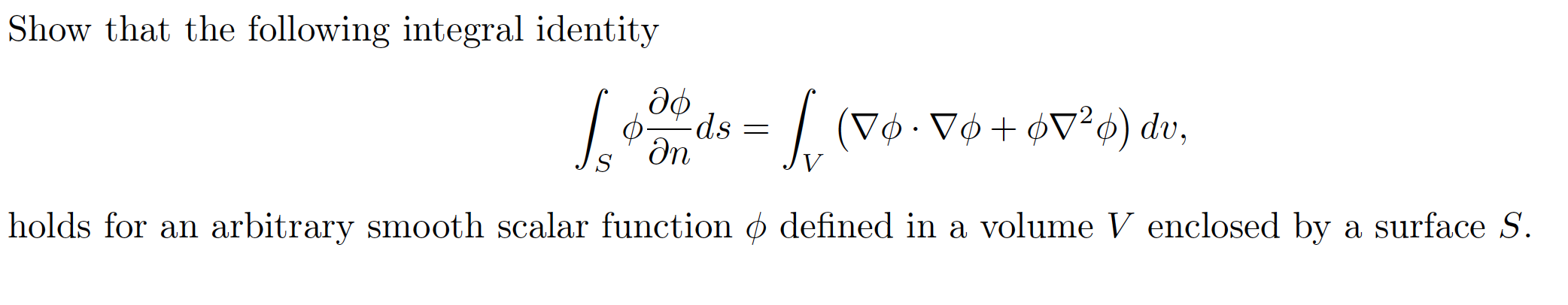 Solved Show that the following integral identity | Chegg.com