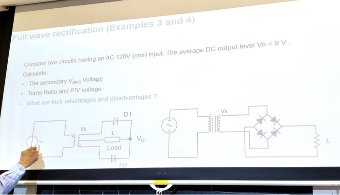 Solved Full wave rectification (Examples 3 and 4) Consider | Chegg.com