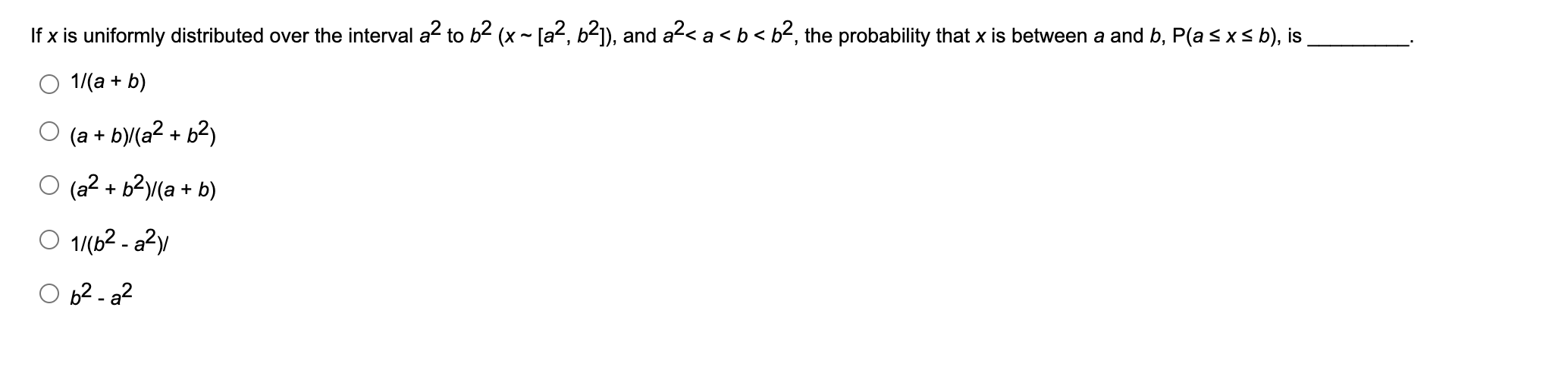 If x is uniformly distributed over the interval a2 to | Chegg.com