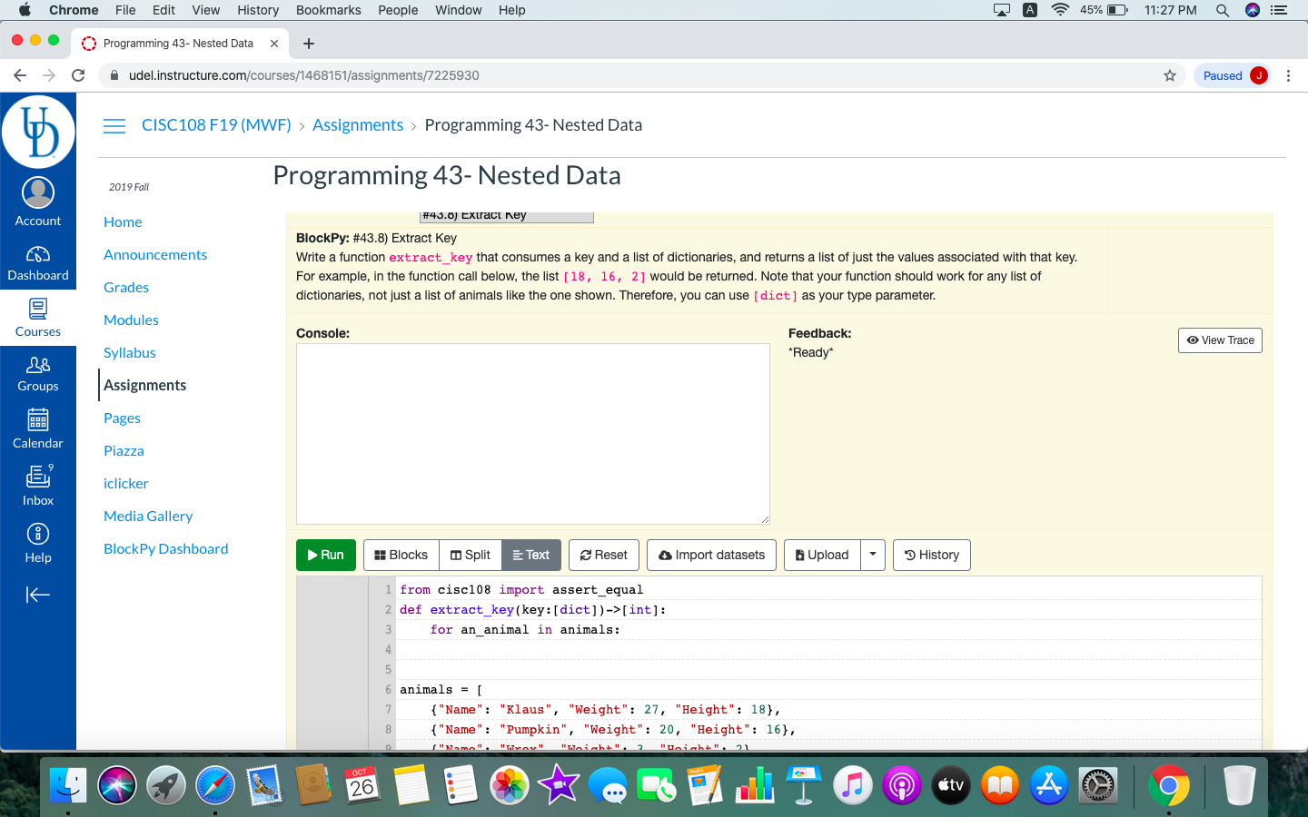 Solved Chrome File Edit View History Bookmarks People Window | Chegg.com