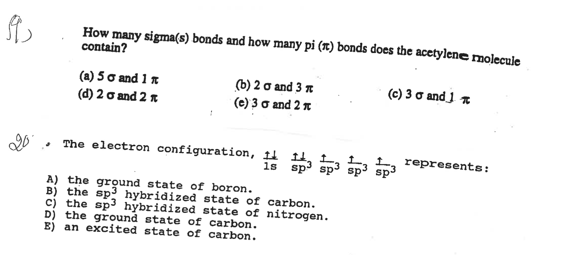 Solved q How many sigma(s) bonds and how many pi (Tt) bonds | Chegg.com