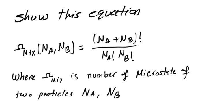 Solved Show this equation Ohm_mix (N_A, N_B) = (N_A, | Chegg.com