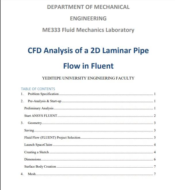 Solved I need to write a lab report about CFD Analysis of a | Chegg.com
