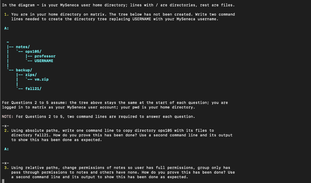 In the diagram - is your MySeneca user home | Chegg.com