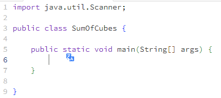 Solved The task here is to complete the main method inside | Chegg.com