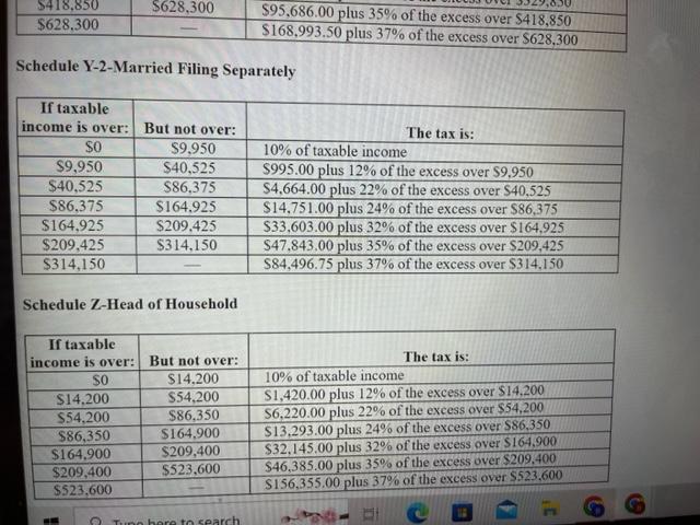 Solved Determine the tax liability for tax year 2021 in each | Chegg.com