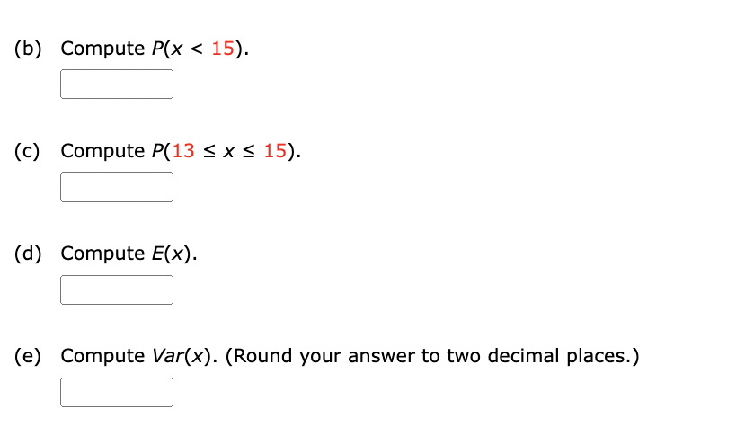 Solved The random variable x is known to be uniformly | Chegg.com