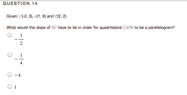 Solved Given: C(‒2, 3), A(1, 6) and P(2, 2). What would the | Chegg.com