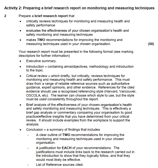 Solved rity 2: Preparing a brief research report on | Chegg.com