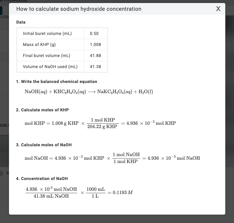 Solved A Lab Data -X -25 0.80 Initial volume of buret (mL) | Chegg.com