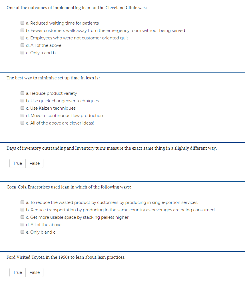 Coca-cola Enterprises Used Lean in Which of the Following Ways: