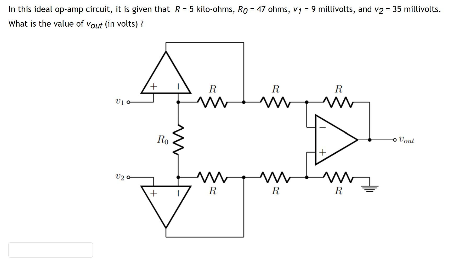 Solved In this ideal op-amp circuit, it is given that | Chegg.com