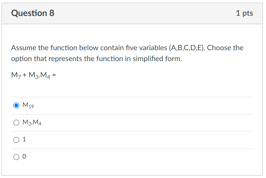 Solved F(A,B,C)=m3+m4+m5+m6+m7. Write F′ as a product of | Chegg.com