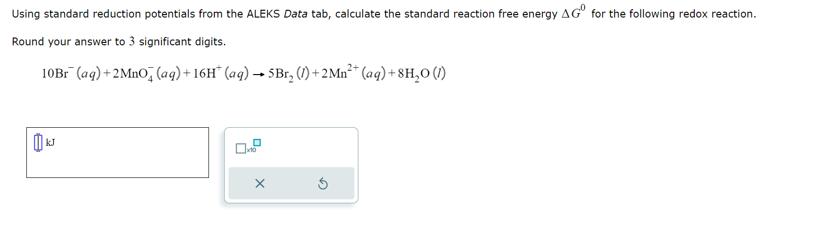Solved Using Standard Reduction Potentials From The Aleks
