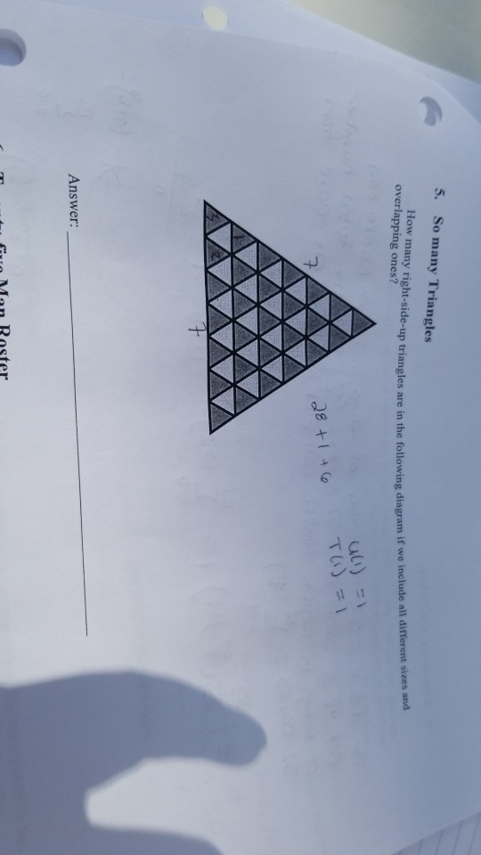 Solved 5. So many Triangles overlapping ones? any | Chegg.com