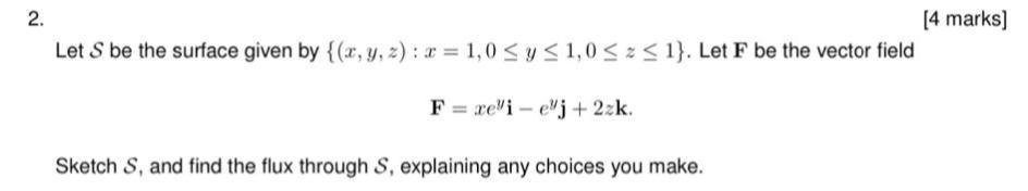 Solved [4 marks] Let S be the surface given by | Chegg.com