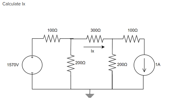 Solved Calculate Ix | Chegg.com