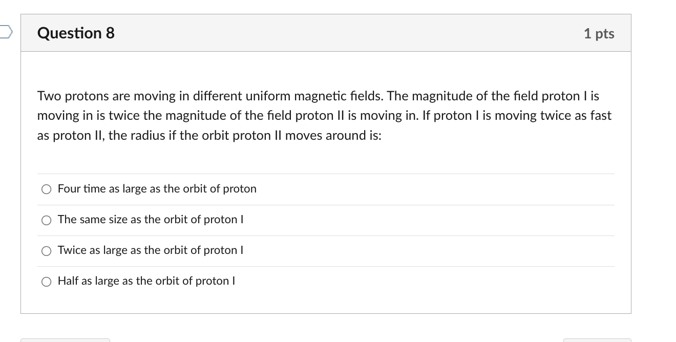 Solved Two protons are moving in different uniform magnetic | Chegg.com