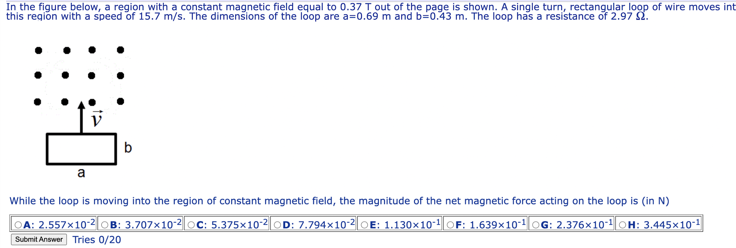 Solved In the figure below, a region with a constant | Chegg.com