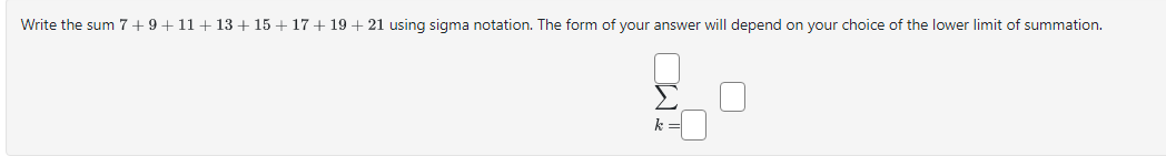 Solved Write the sum 16+25+36+49+64+81+100+121+144 using | Chegg.com