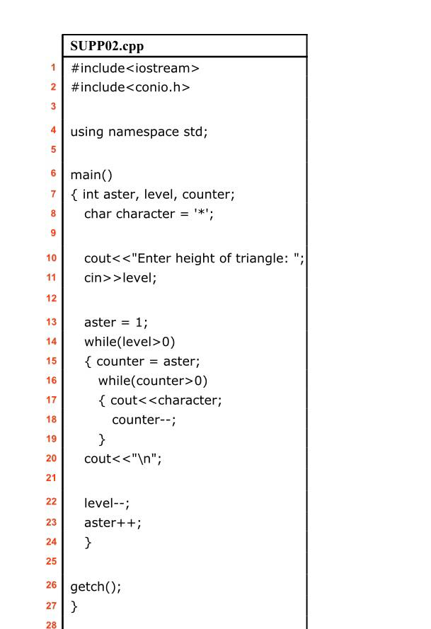Problem Modify Program Supp02 Cpp In A Way That You