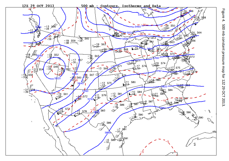 Solved 19A. The contour pattern of the 500-mb map has [(a | Chegg.com