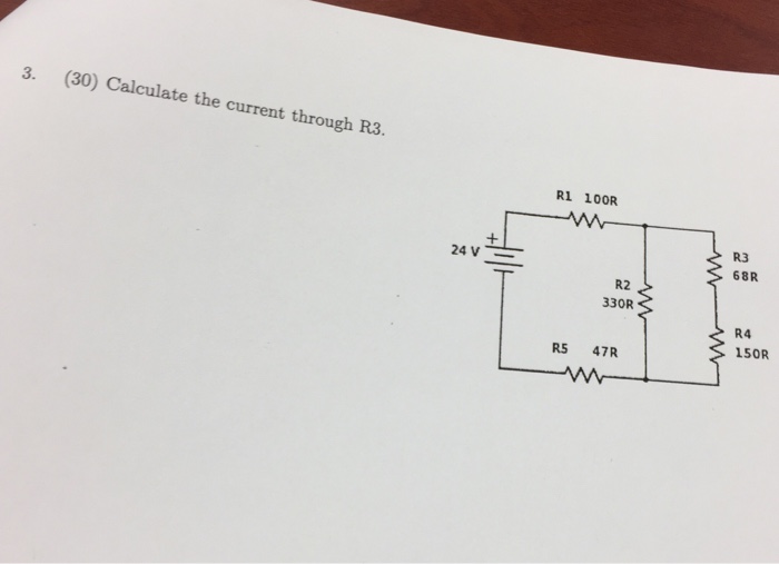 Solved Calculate the current through R3. | Chegg.com