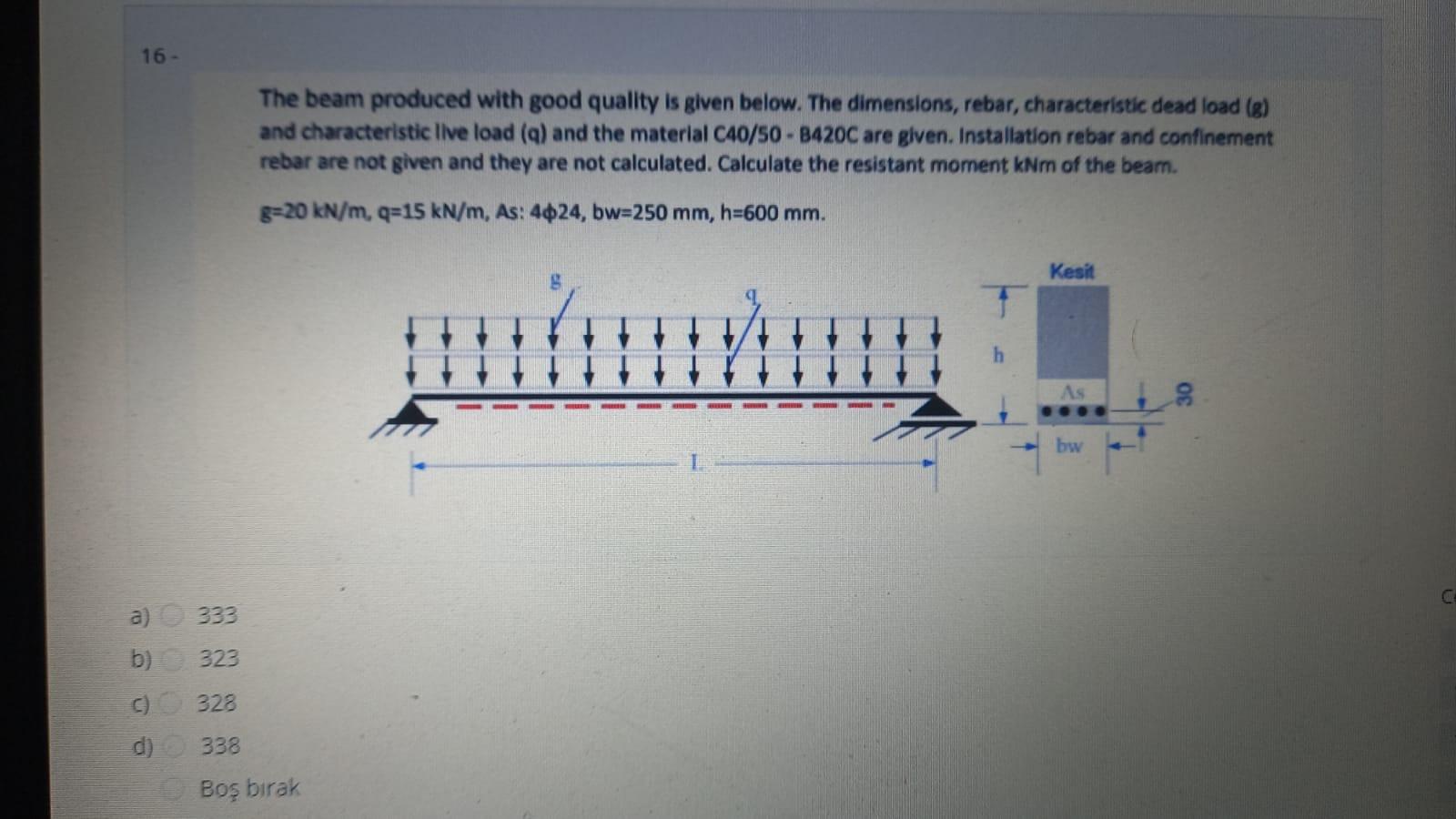 Solved 15 - The beam produced with good quality is given | Chegg.com