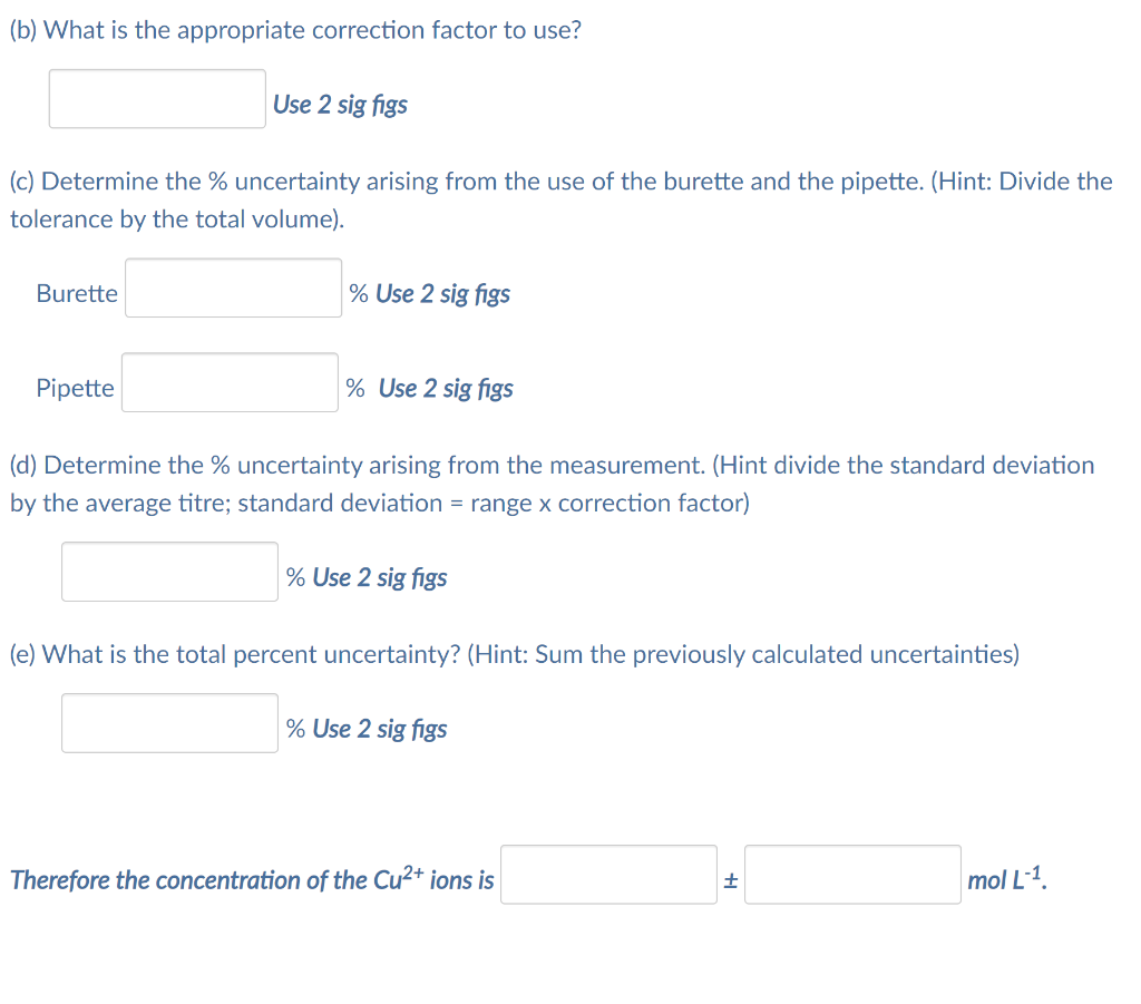 Solved The concentration of Cu2+(aq) ions in a solution can | Chegg.com