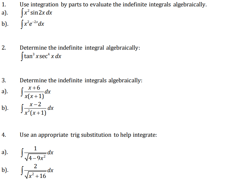 Solved Currently a little behind in my calculus 2 class and | Chegg.com