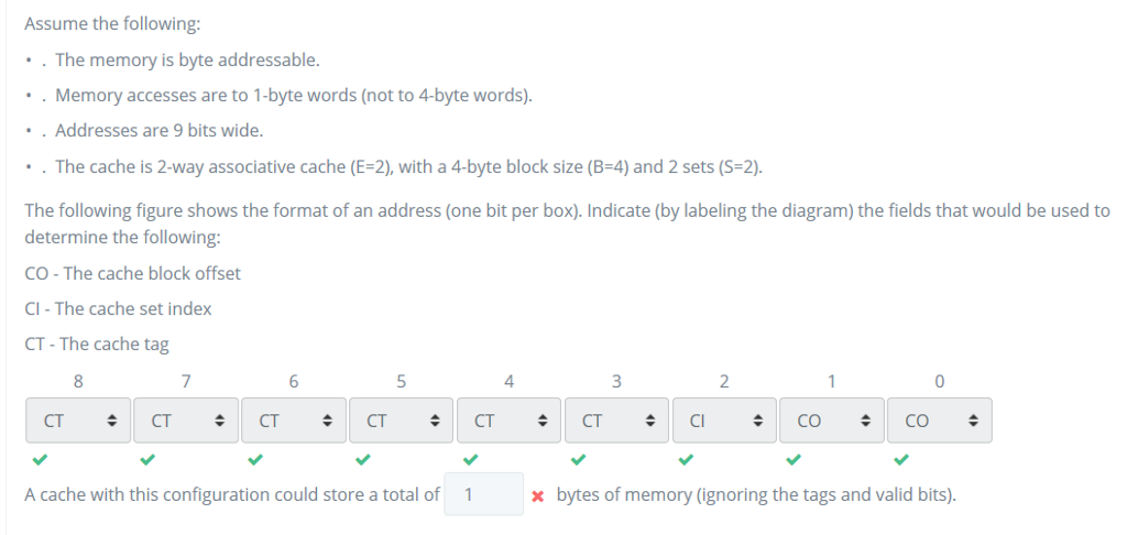 Solved Assume the following: The memory is byte addressable. | Chegg.com