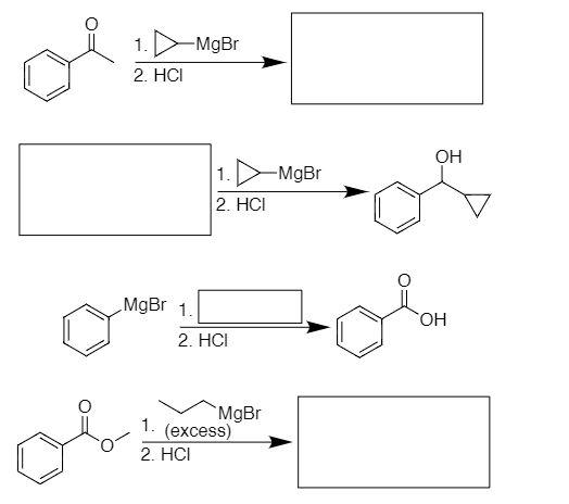 Solved 0 1. -MgBr 2. HCI OH 1. -MgBr 2. HCI MgBr 1. OH 2. | Chegg.com