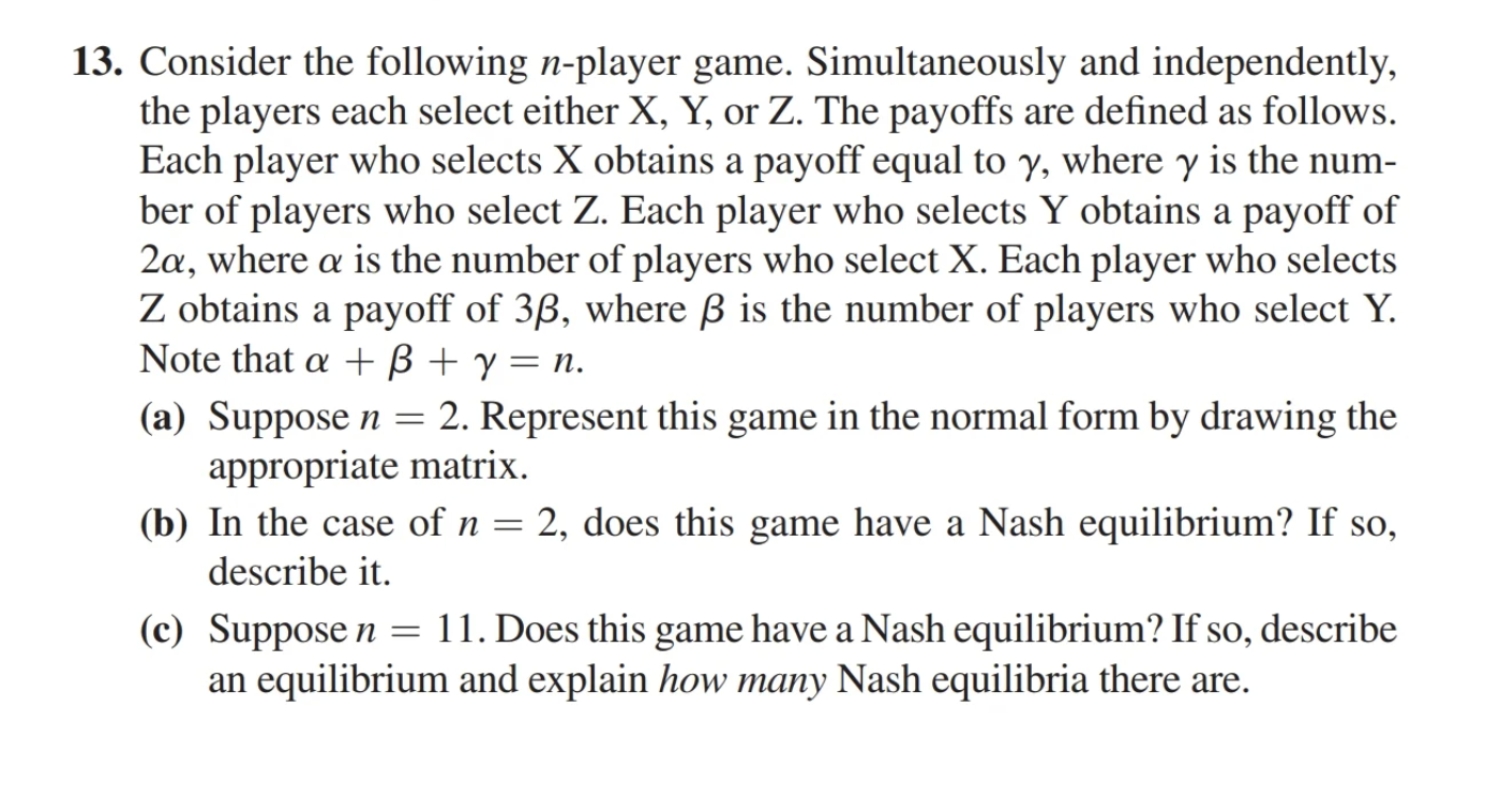 Solved (a) What are the Nash equilibria of this game? (b) | Chegg.com