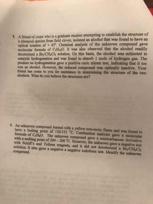 Solved Pretest 2 A colorlees liquid produced a eooty flame | Chegg.com