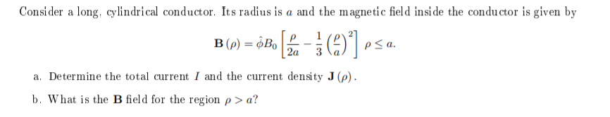 Solved Consider a long, cylindrical conductor. Its radius is | Chegg.com