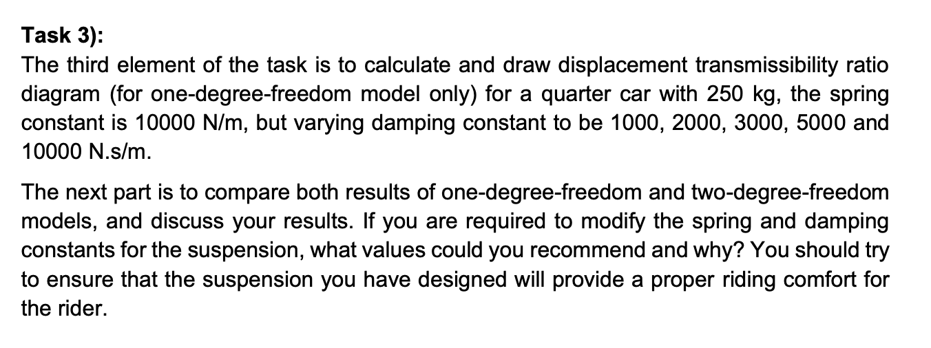 Solved Task 3 The Third Element Of The Task Is To