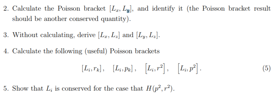 Solved Question 3: Poisson bracket identities 1. Prove that | Chegg.com