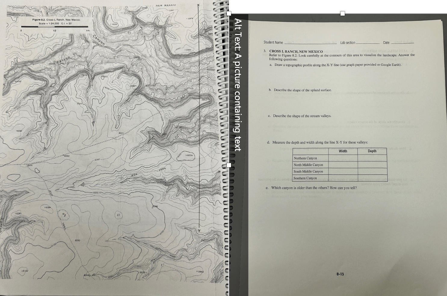 Solved 3. CROSS L RANCH, NEW MEXICO Refer to Figure 8.2. | Chegg.com