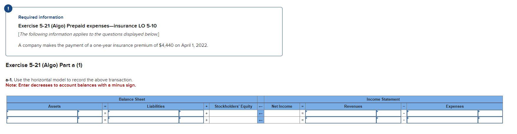 Solved Required information Exercise 5-21 (Algo) Prepaid | Chegg.com