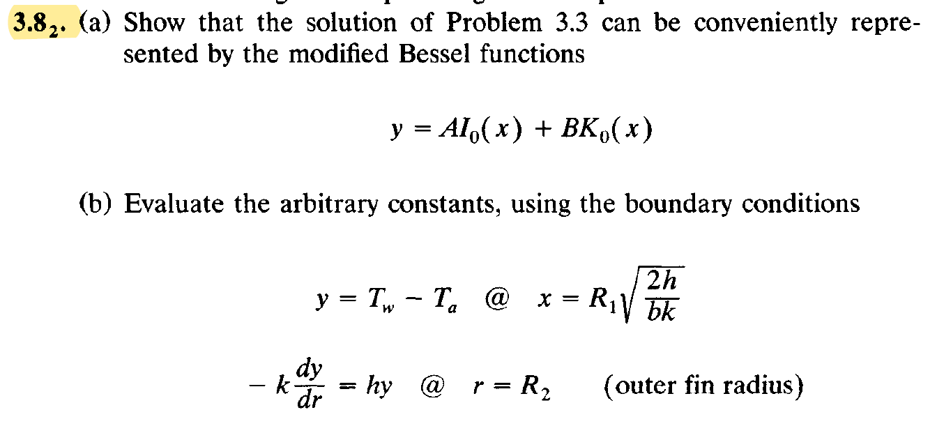 . 3.82. (a) Show that the solution of Problem 3.3 can | Chegg.com