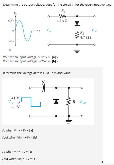 Solved Determine the output voltage Vout for the circuit in | Chegg.com Solved Determine the output voltage Vout for the circuit in | Chegg.com