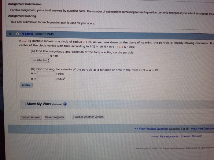 Solved Assignment Submission For this assignment, you submit | Chegg.com