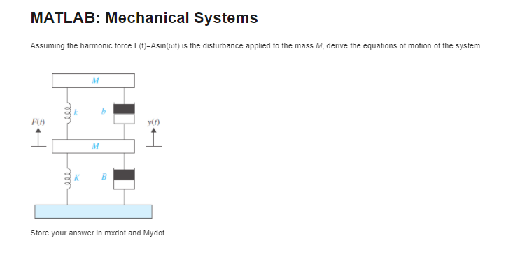 Solved MATLAB: Mechanical Systems Assuming the harmonic | Chegg.com