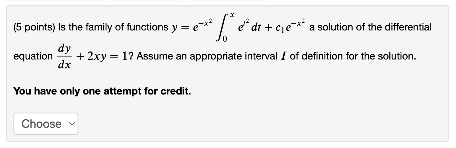 Solved (5 points) Is the family of functions | Chegg.com