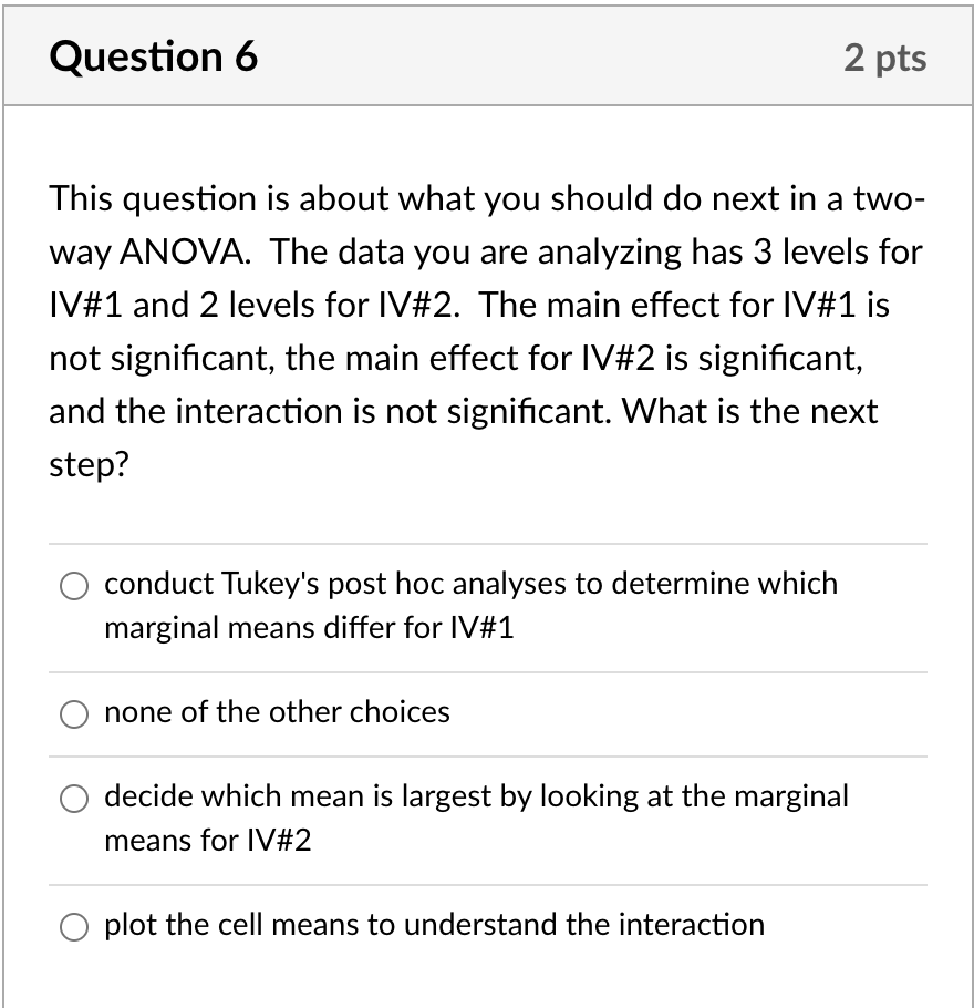 Solved Question 6 2 Pts This Question Is About What You 