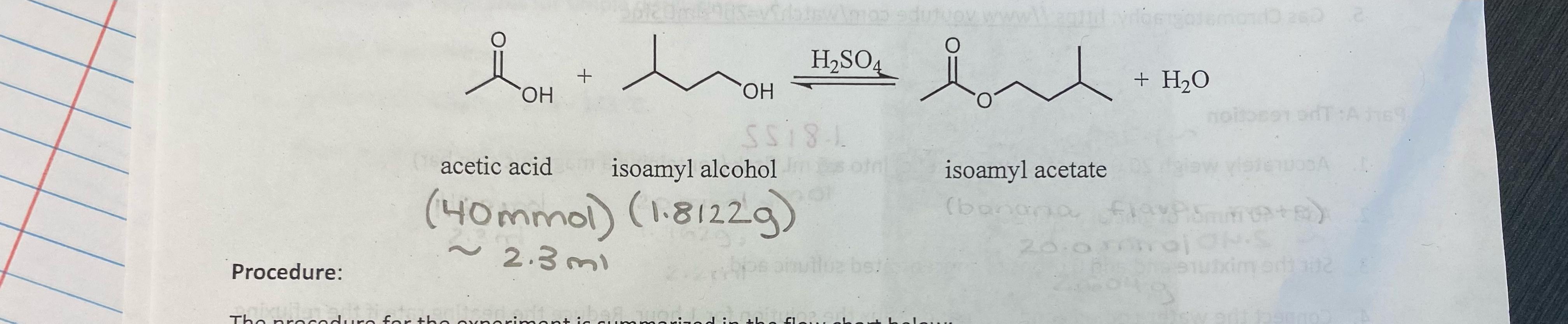 Solved Calculate the amount of amyl acetate that should | Chegg.com