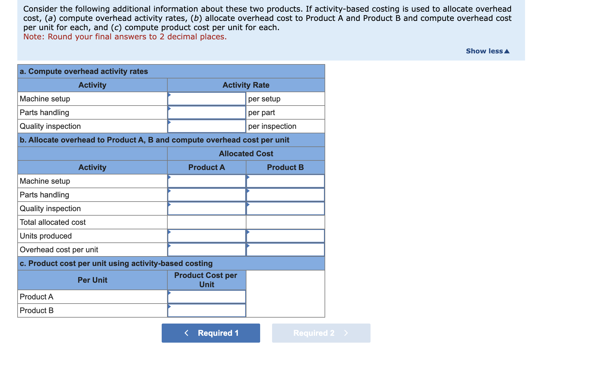 Solved Exercise 4-11 (Algo) Computing product cost per unit | Chegg.com