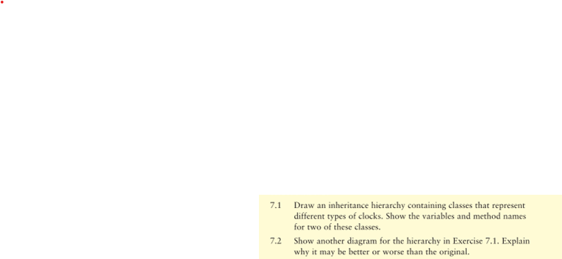 Solved 71 Draw An Inheritance Hierarchy Containing Classes 